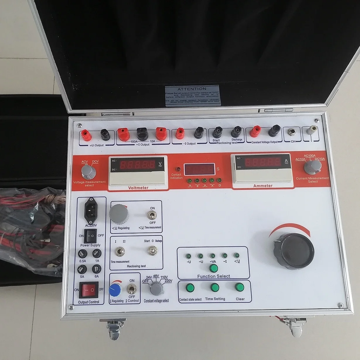 Single Phase Secondary Injection Test Set / Sing Phase Relay Protection ...