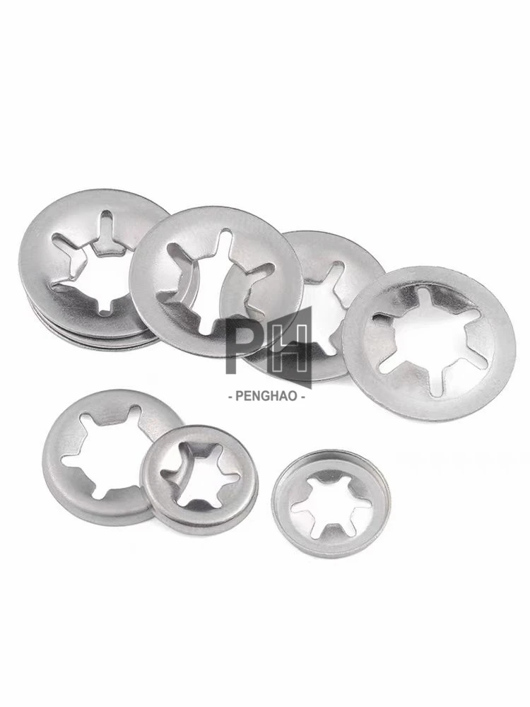 M3 to M20 Stainless Steel Star Lock Ring Bearing Inner Teeth Without ...