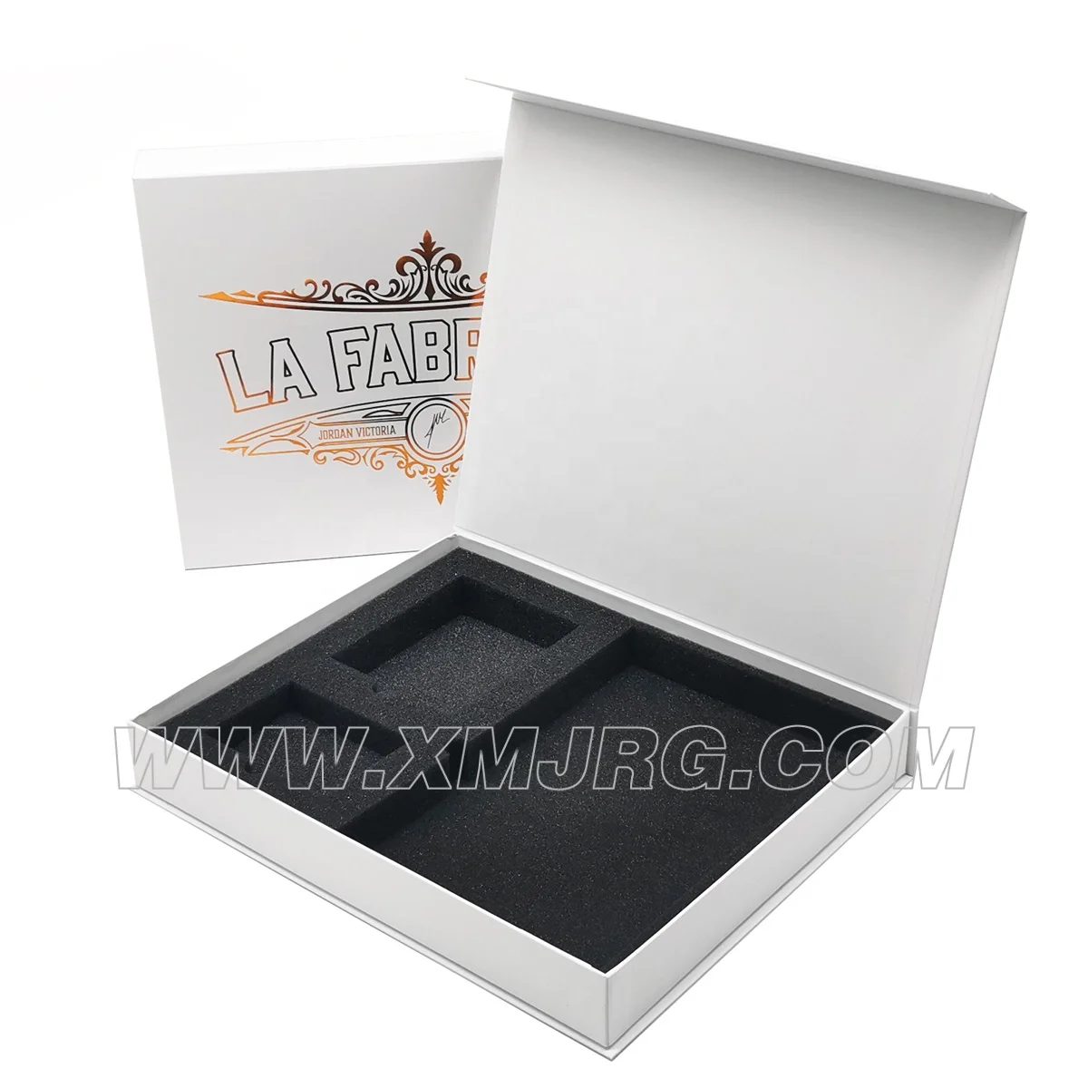 Customized Luxury Book Shape Flap Gift Box With Magnetic Lid And ...