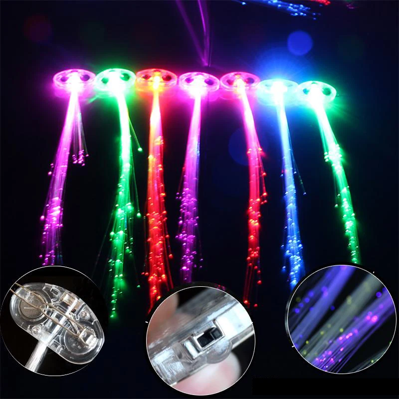 Fashional Led Hair Extension Colorful Flash Led Braid Novelty ...