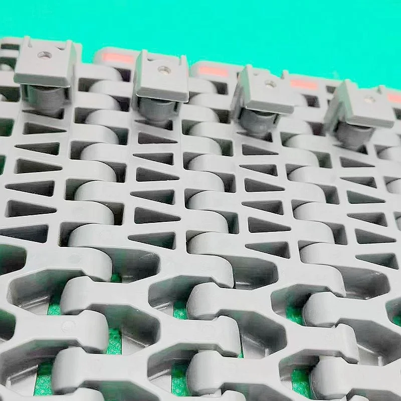 Modular Plastic Conveyor Mesh Hook Foot Type Pom Turning Conveyor Belt ...