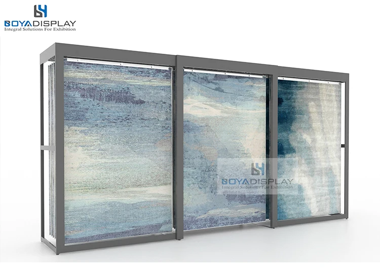 Free Standing Carpet Display Stand Rack For Hanging Large Area Carpet ...