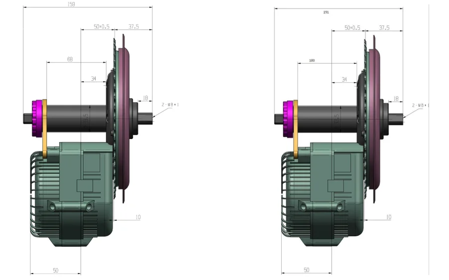 Bafang Bottom Bracket Motor Kit - High Efficiency Power
