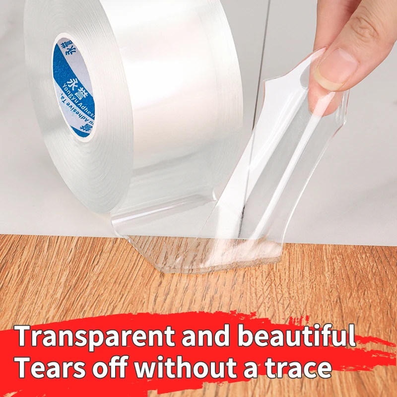 Double Sided Clear Sticky Adhesive Nano Tape Picture Poster Hanging ...