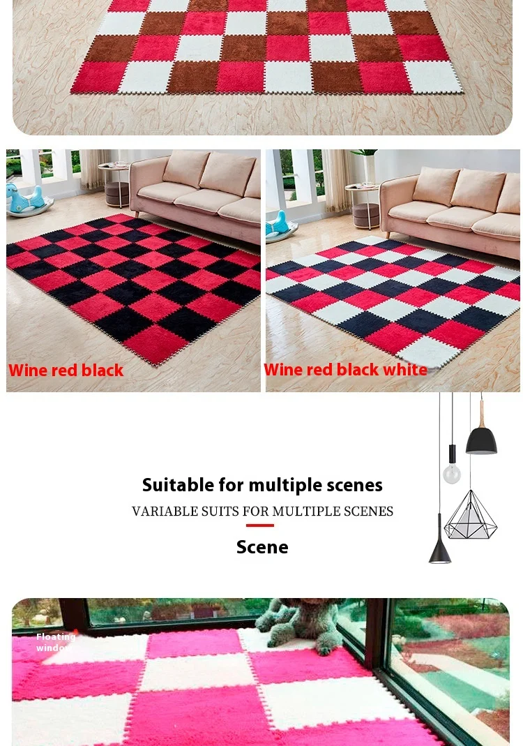 Modern Fluffy Foam Floor Mats - Tatami Style Carpets