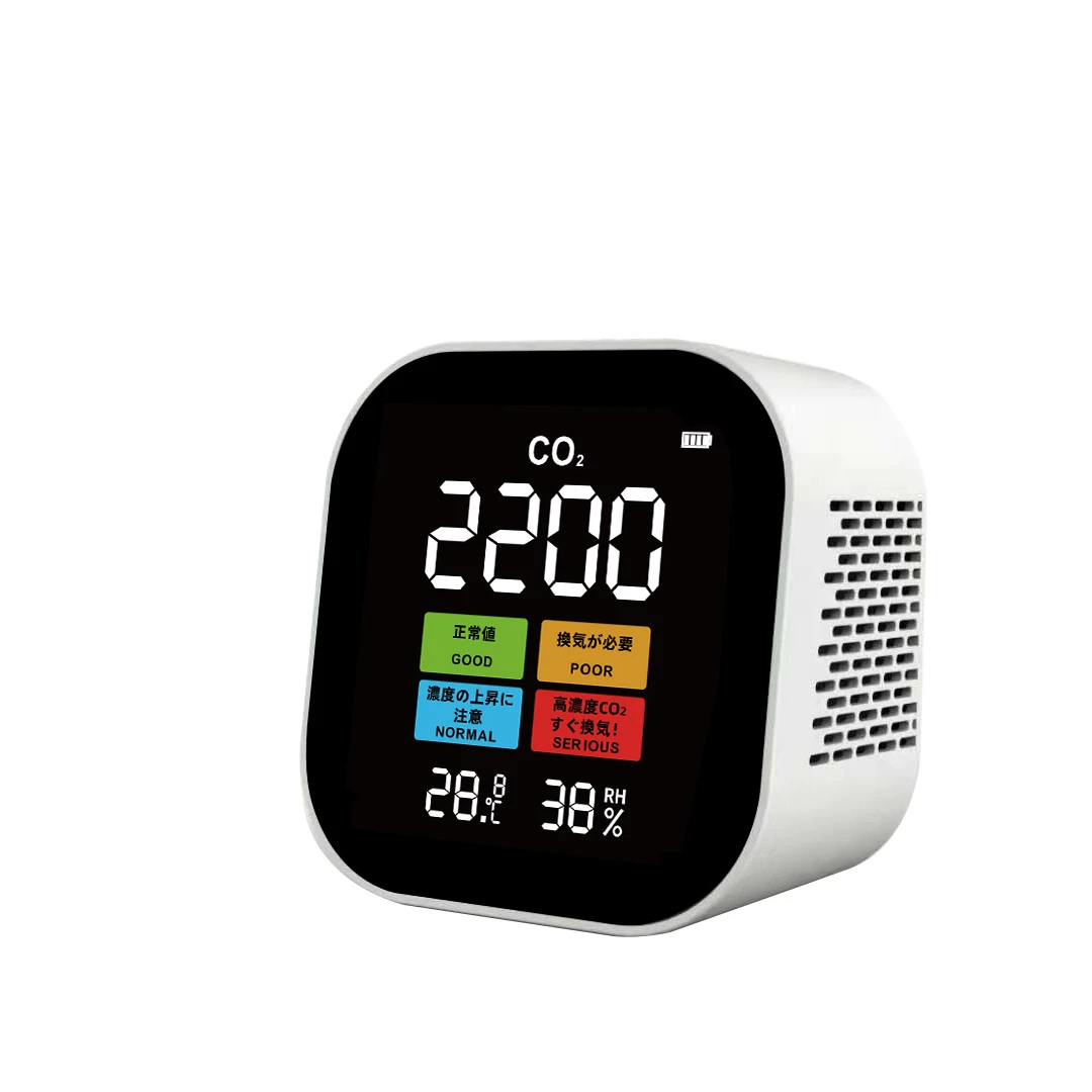 CO2 Detector NDIR - Precision Temperature & Humidity Monitor