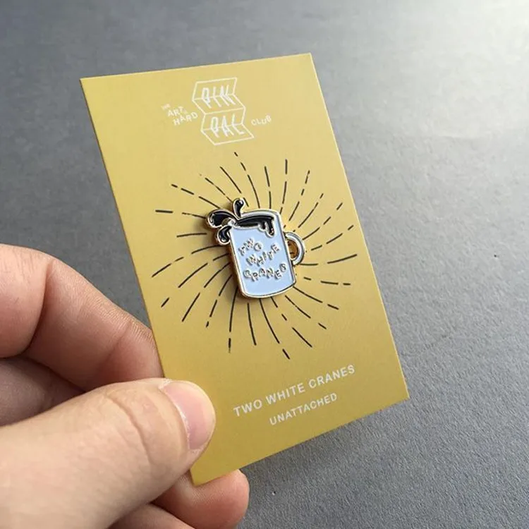 Custom Cartoon Print Paper Cards for Enamel Lapel Pin Backing - Fast ...