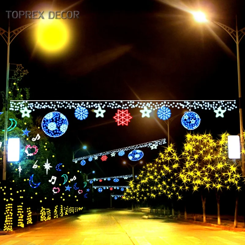 Waterproof Colorful Outdoor Led Street Motif Light Diwali Festival ...