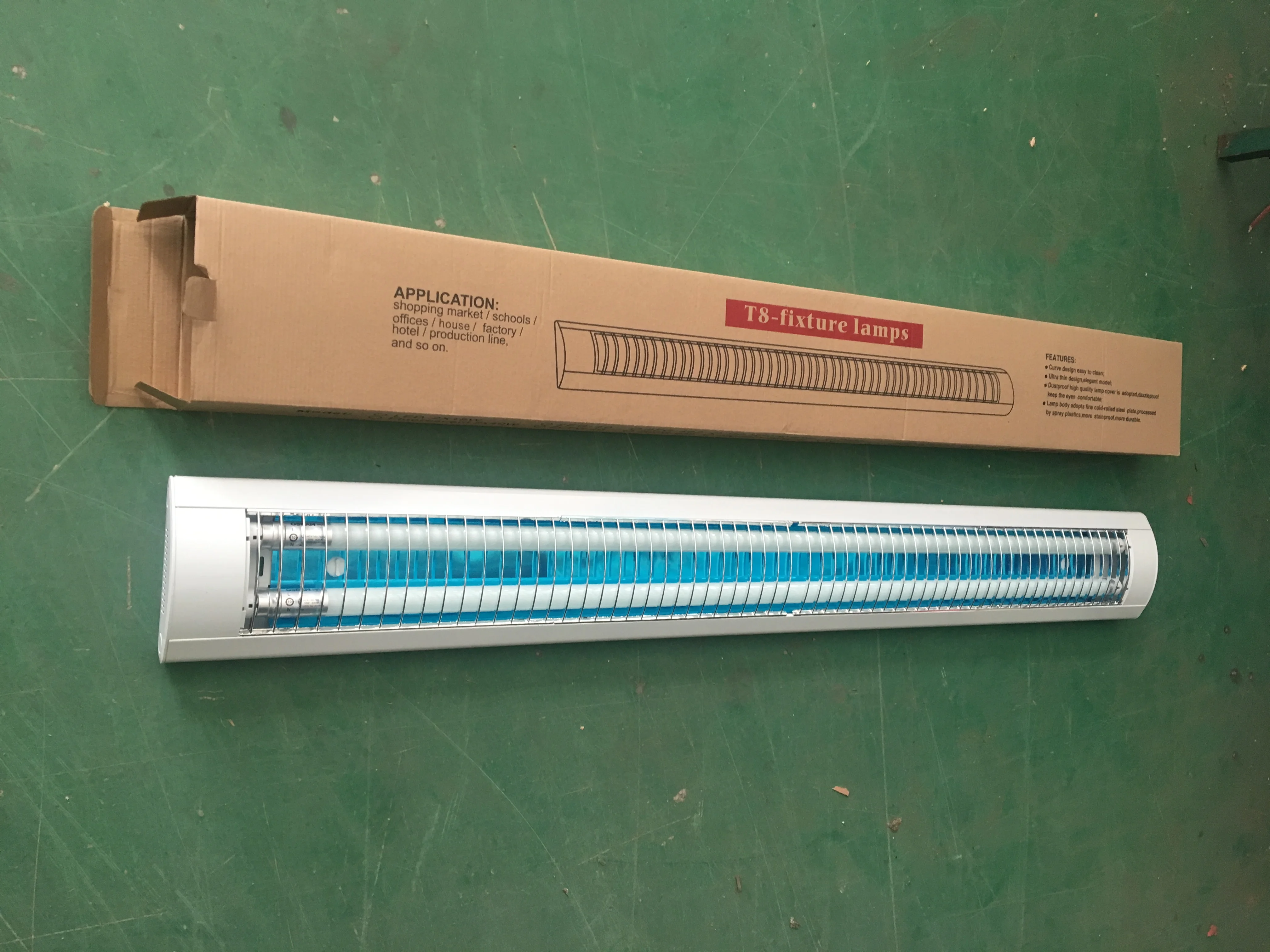 2ft/4ft Twin Fluorescent Light Fitting Tube - Energy Saving CFL with ...