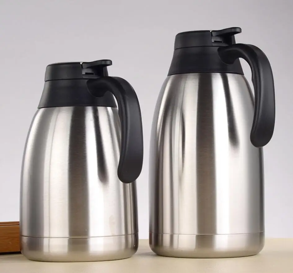 1.5 and 2 Liter Stainless Steel Vacuum Flask Carafe Thermos