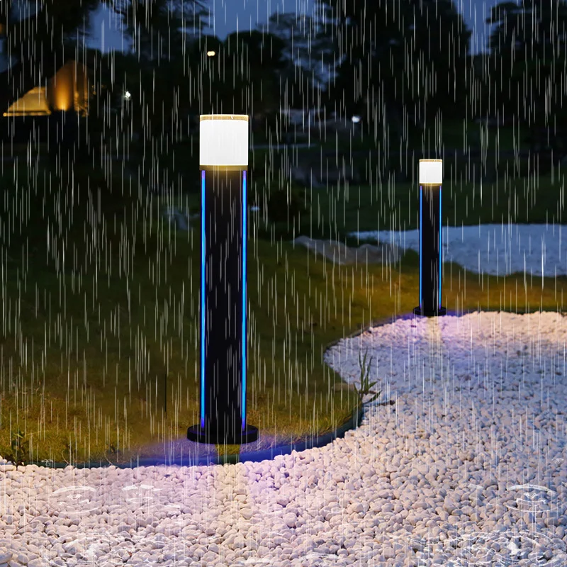 Top Quality Design Ip65 Led Bollard Light Modern Cast Aluminum Bollard For Decorative Lawn Lamp ...