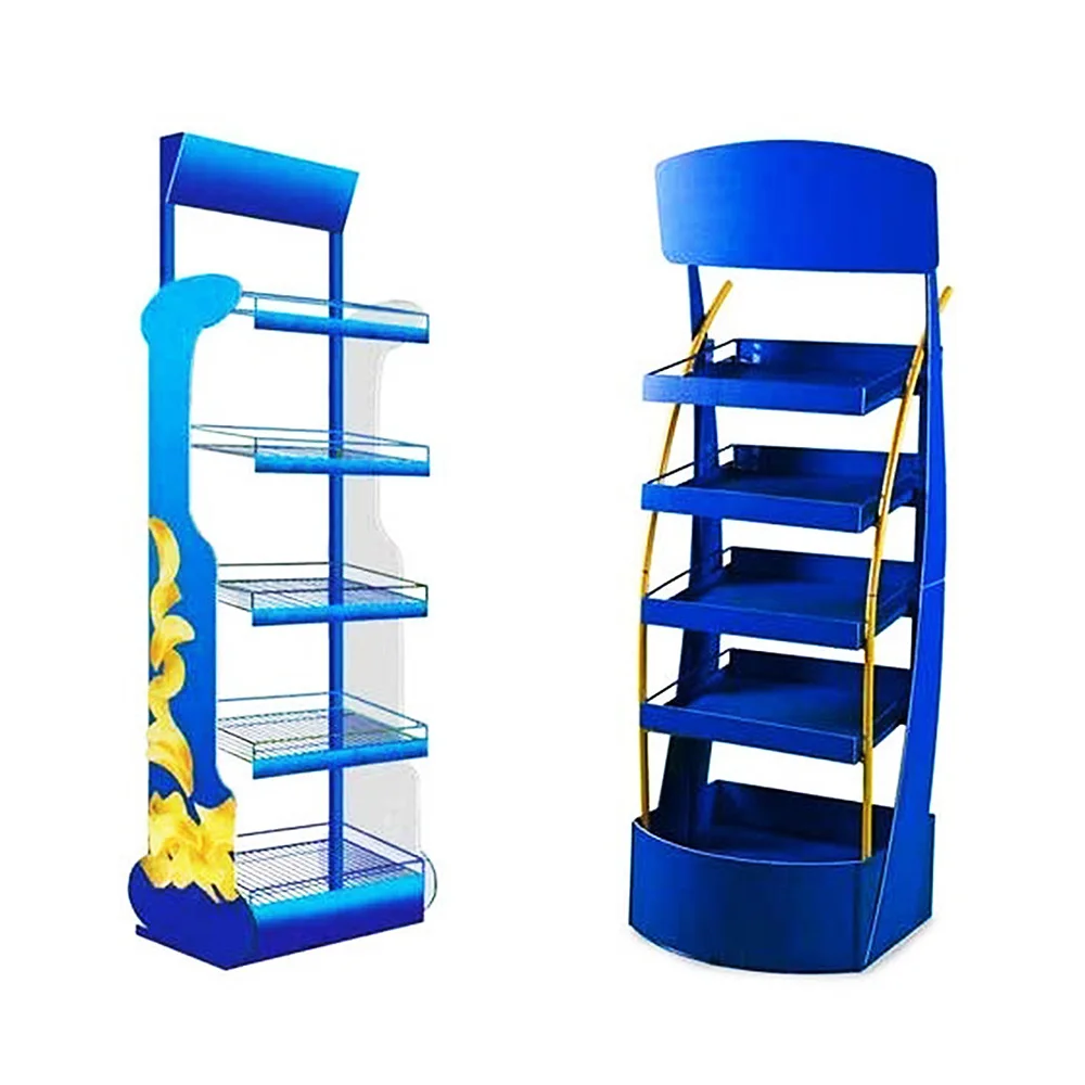 Customized Floor Display Oil Rack Heavy Duty Retail Shelving Motor ...