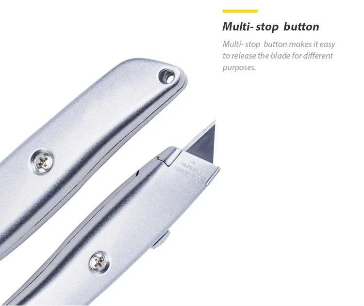 Custom Sliding Blade Multi Knife Aluminium Utility Knife Snap off Auto ...