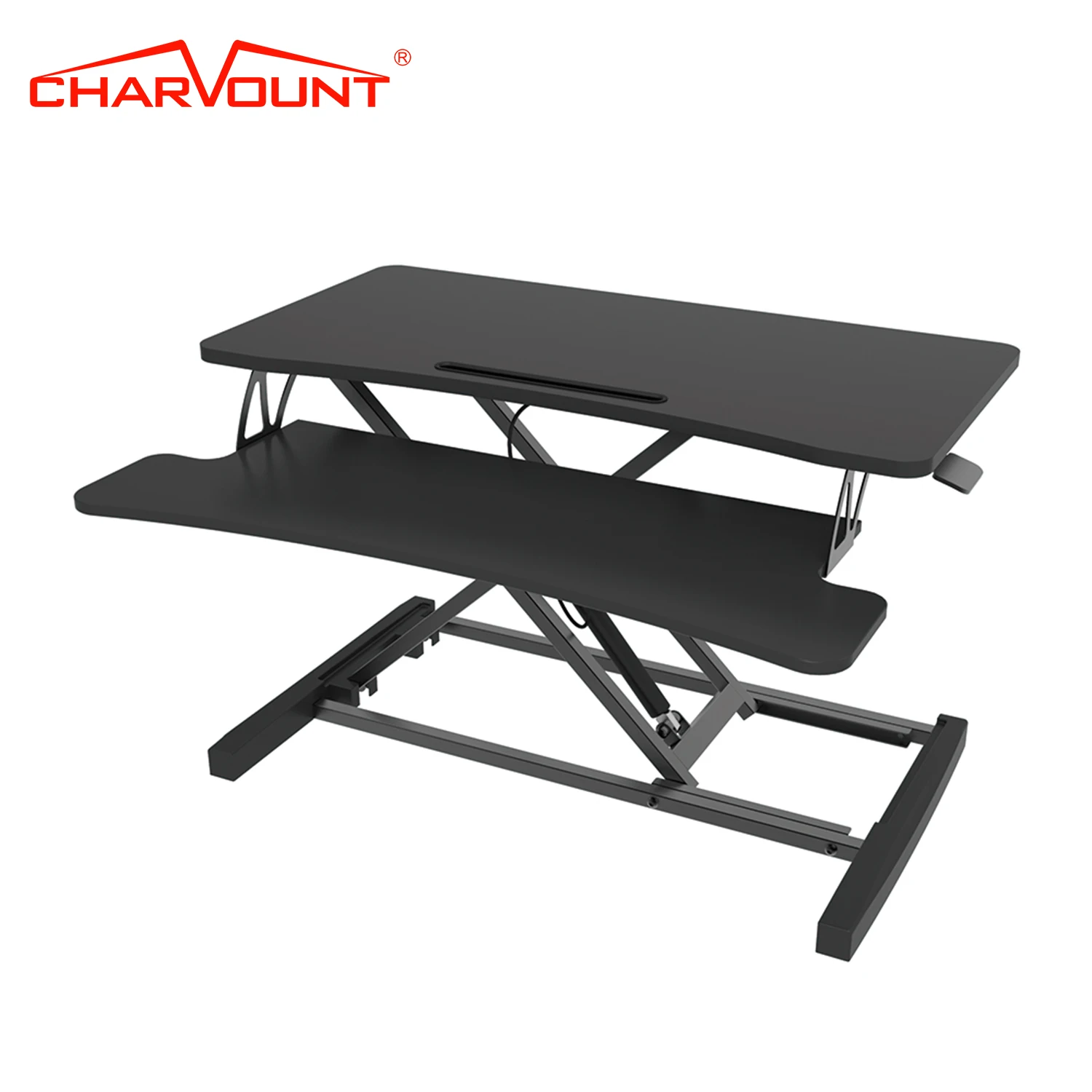 Charmount Standing Desk Height Adjustable Monitor Pneumatic Desk Stand charmount-standing-desk-height-adjustable-monitor-pneumatic-desk-stand