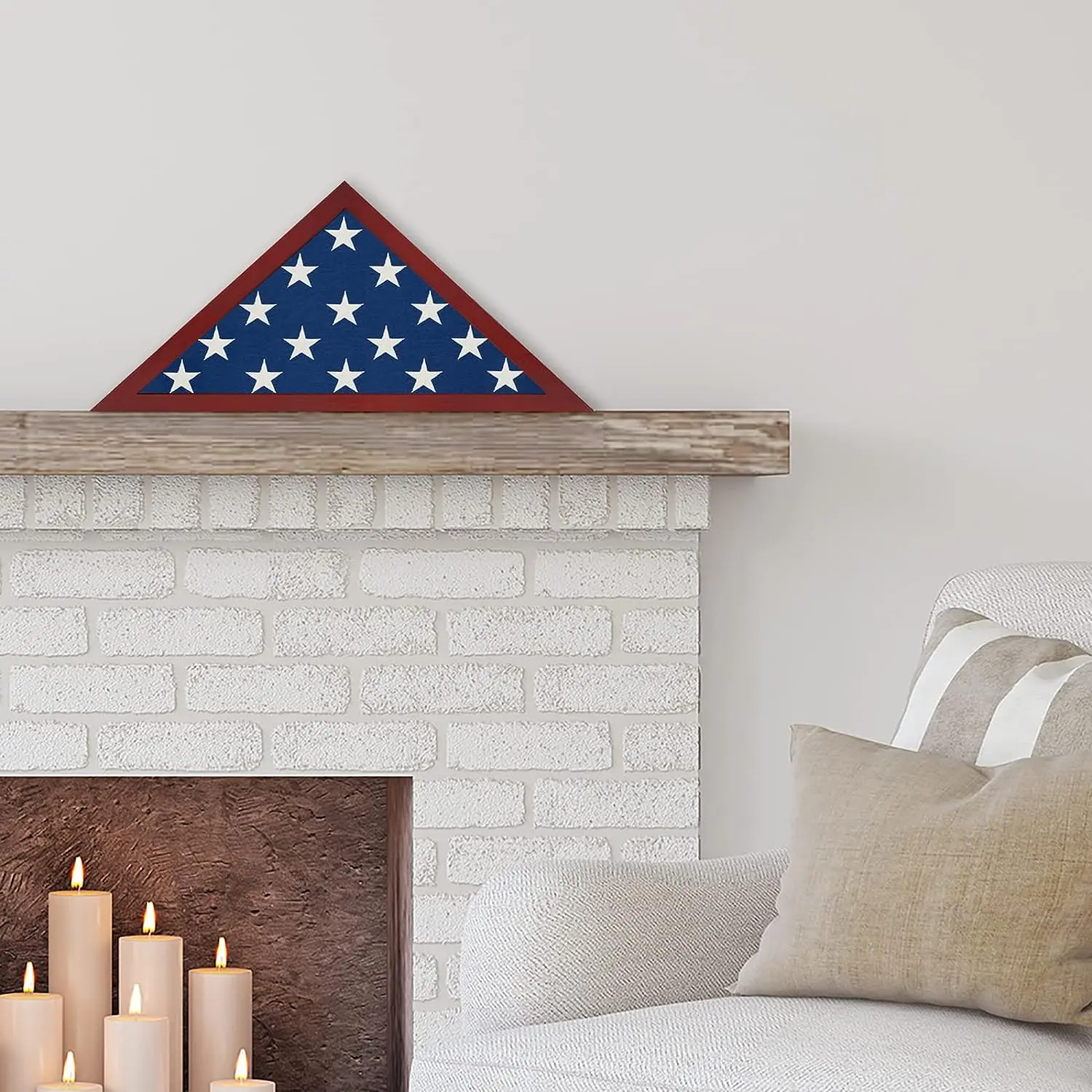 Large Wooden Flag Box Display Case For Burial Flag Triangle Flag Holder ...