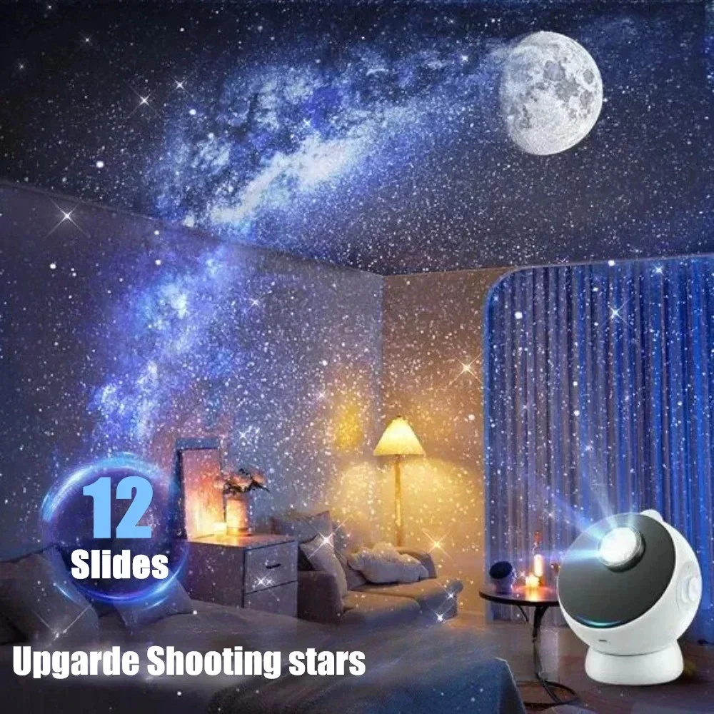 Shooting Star Projector - 12 in 1 LED Room Light for Kids