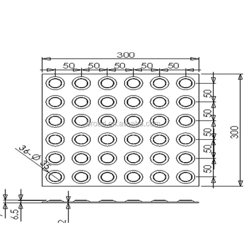 Stainless Steel Tactile Indicator/warning Tactile/anti-Slip Stud ...