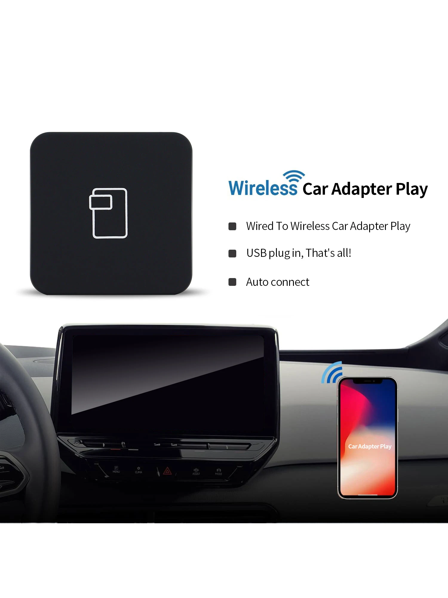 5g Bluetooth Carplay Wireless For Nissan Camry Mercedes Toyota Mazda ...