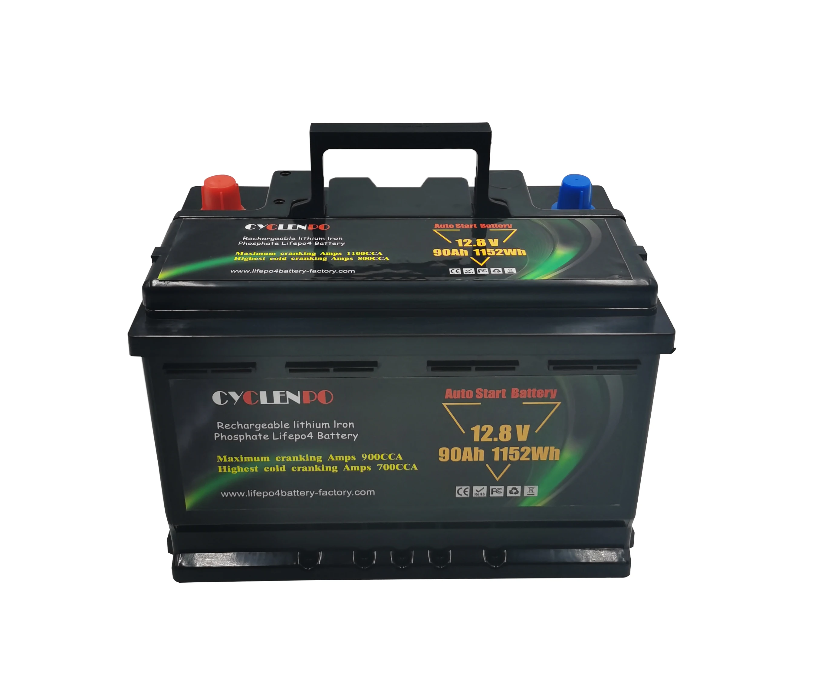 Factory Supply Li Ion Lithium Start 12v 90ah Cranking Battery For ...