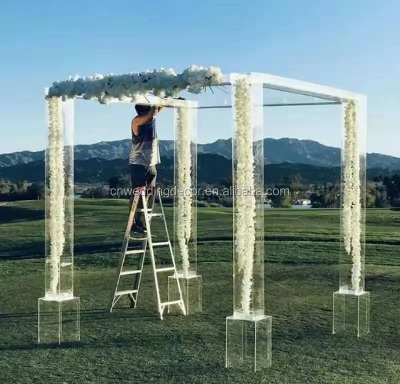 2019 Modern Transparent Acrylic Arches Wedding Gazebo Backdrop - Buy ...