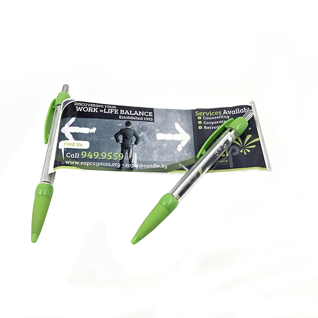 Plastic Scrolling Gift Banner Pen With Banner - Buy Plastic Banner Pens ...