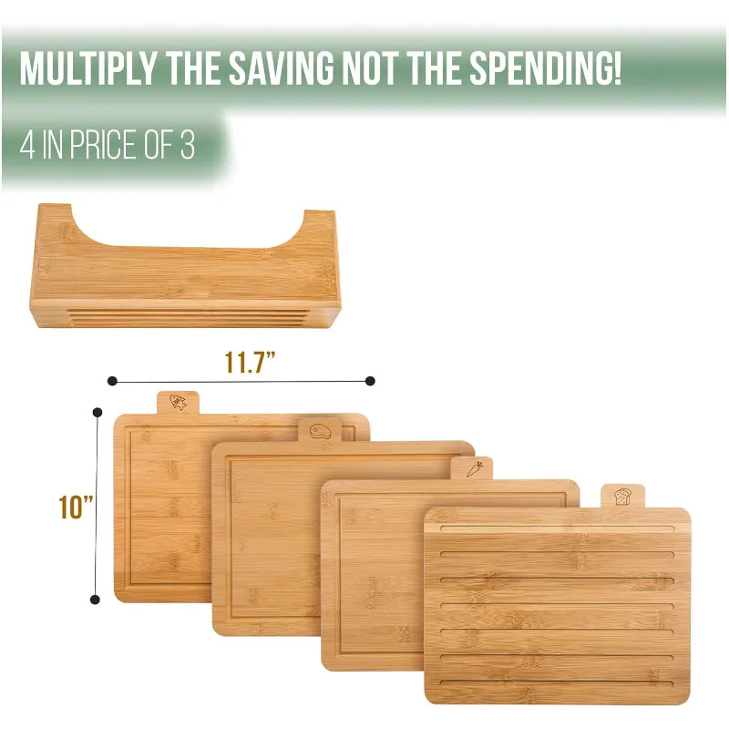 Wholesale Custom Labeled Icons Juice Groove Bread Bamboo Cutting Board ...