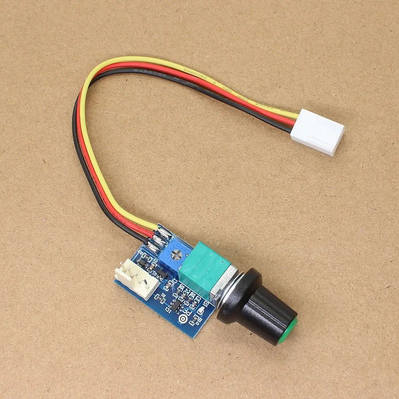 Taidacent 2510-4p 3p Manual 4 Wires 0-5v 12v Fan Speed Controller Pwm ...