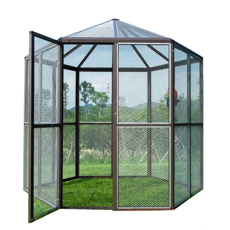 High Quality Large Outdoor Aluminium Frame Bird Cage Materials for Birds