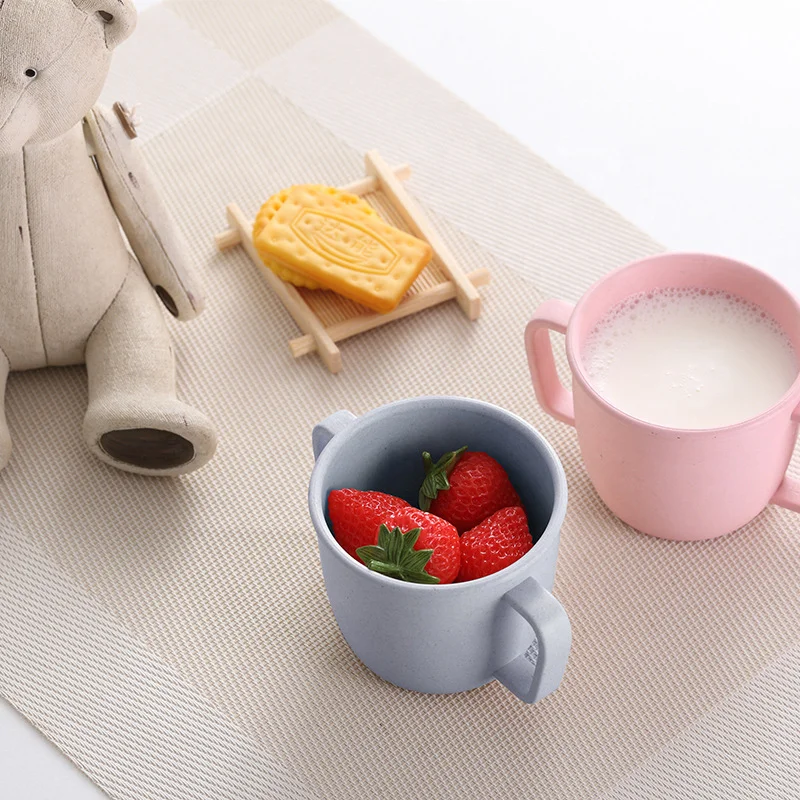 No-spill Kids Anti-fall Mug Children Creative Bamboo Fiber Children's ...