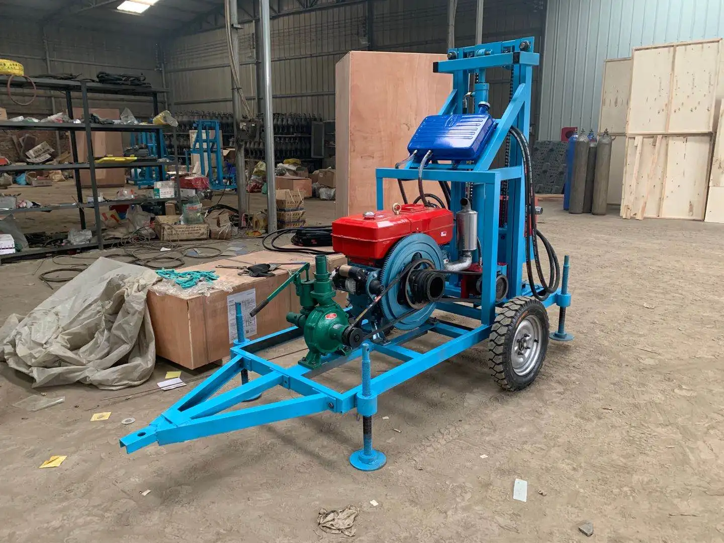 100m 120m 150m Deep Small Portable Shallow Water Well Drilling Rigs ...