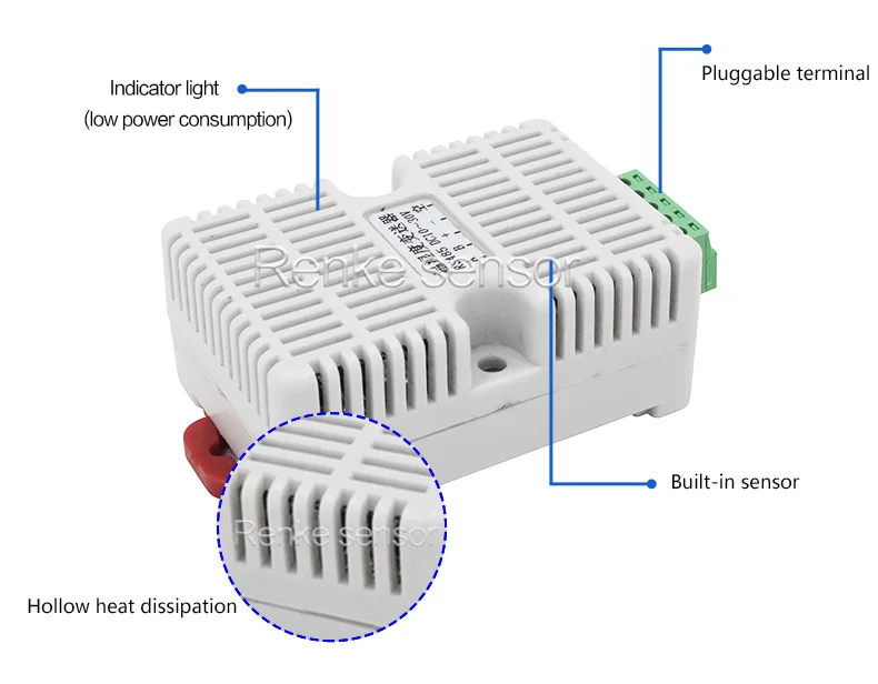 RS485 High Precision Temperature Humidity Sensor Enclosure