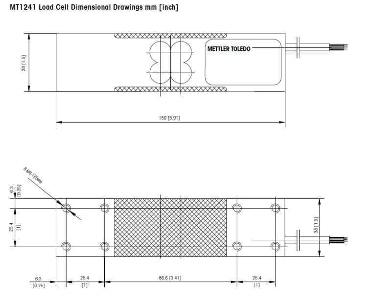 Single Point Load Cell MT1241 - Precision Weighing Sensors