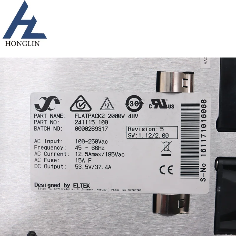 Eltek Flatpack2 48/2000 48v 2000w Power Rectifier Module 241115.100 ...