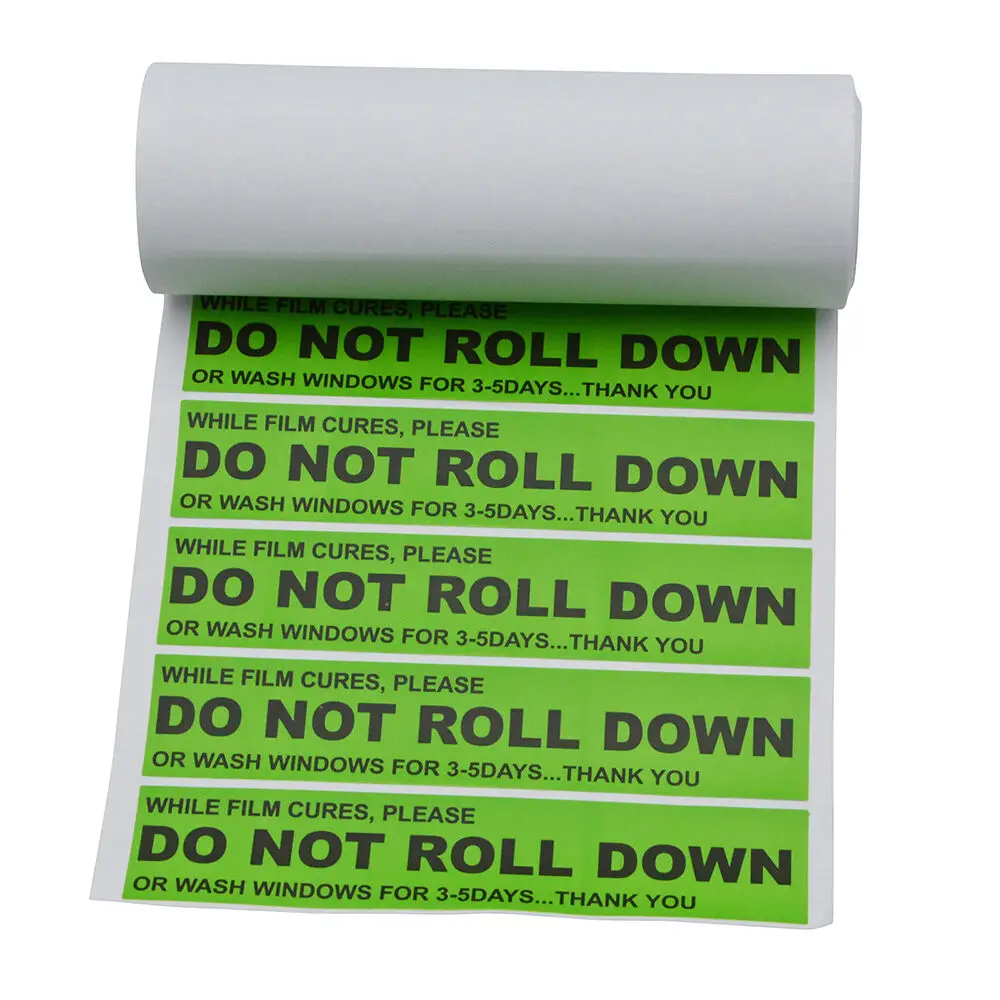 Car Sticker "DO NOT ROLL DOWN" - Reflective Safety Label