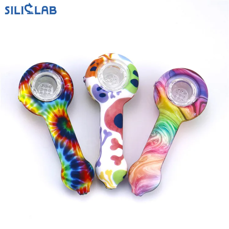 Silicone Dab Rig Glass Smoke Pipe Weed Accessories Smoking Tobacco ...
