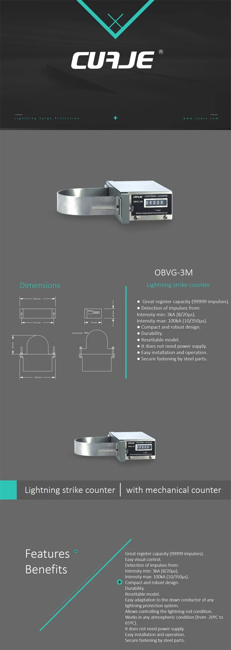 5 Digit Lightning Counter - Reliable Flash Detection
