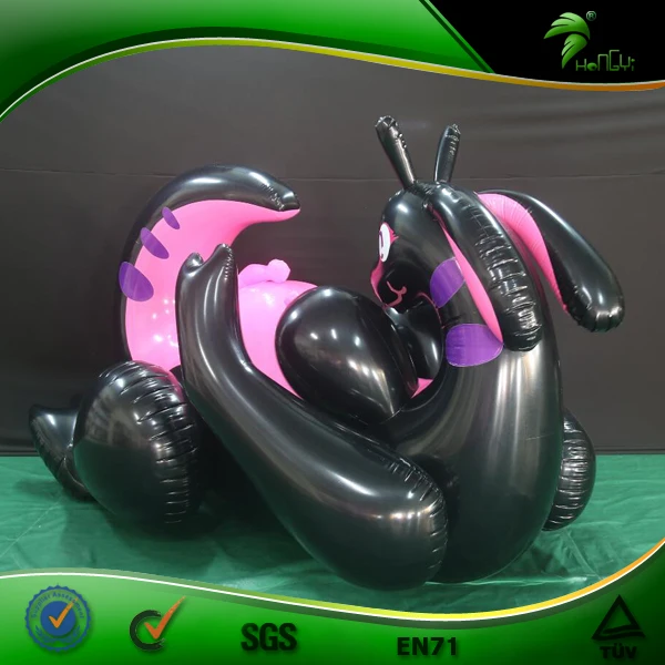 Shiny Black Big Boobs Goodra Dragon Inflatable Toy