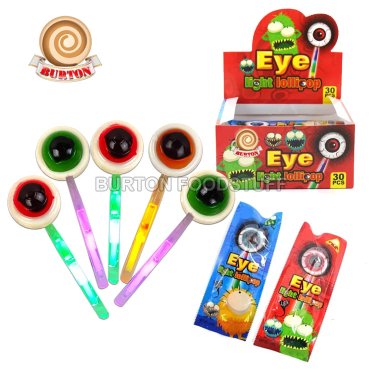 Halloween Candy Glow Stick Eye Lollipop Candy - Buy Eye Lollipop Candy ...