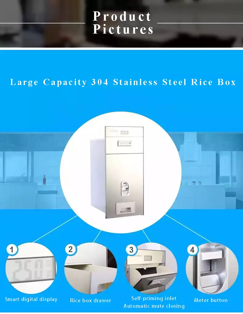 Smart 25kg Stainless Steel Rice Storage Container Rice Container Rice ...