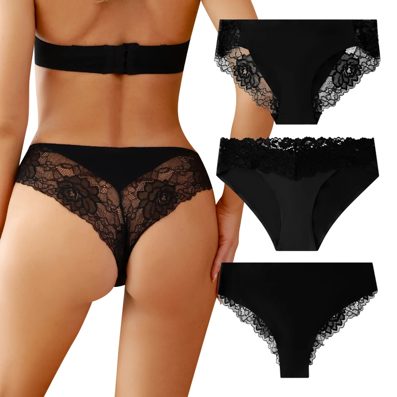 Hot Sale Lace Panties Womens Sexy Net Underwear Leopard Print Seamless