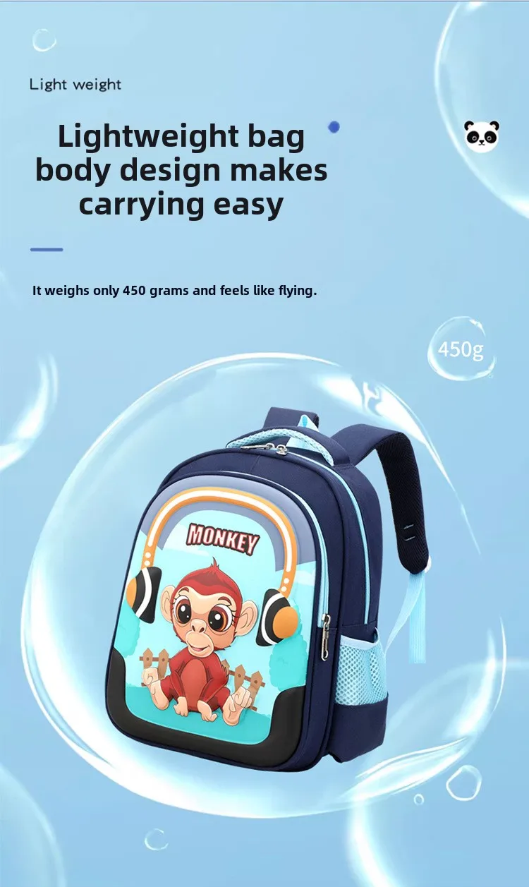 3D Cute Cartoon 2 Pieces Backpack for Kids Boys and Girls Elementary ...