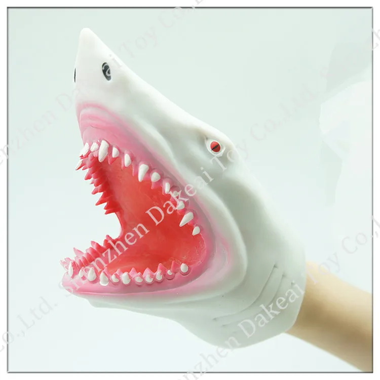 Shark Hand Puppet - Realistic Sea Animal Toy for Kids