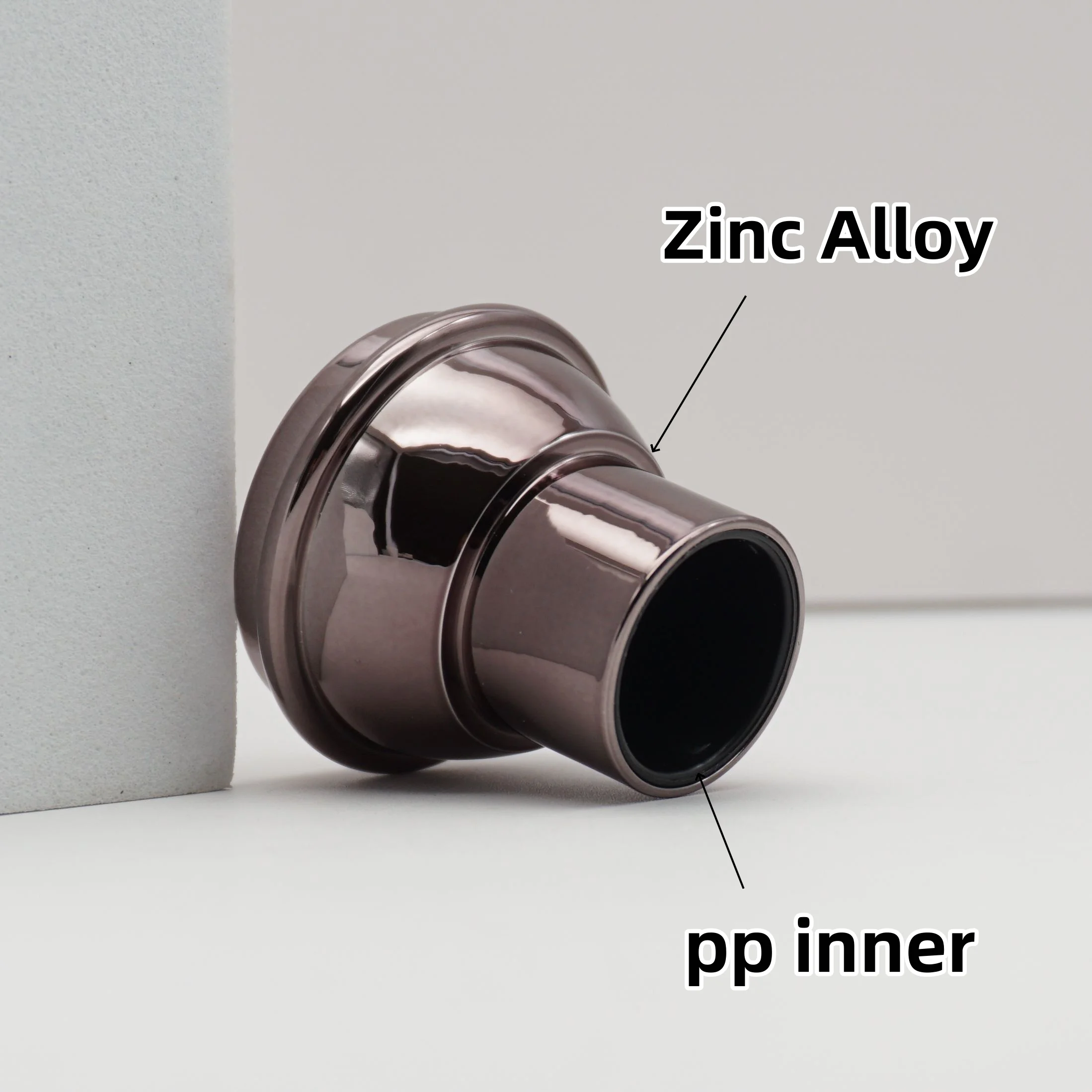 Customized Gold Color Metal Perfume Atomizer Cap Luxury Zinc Alloy ...