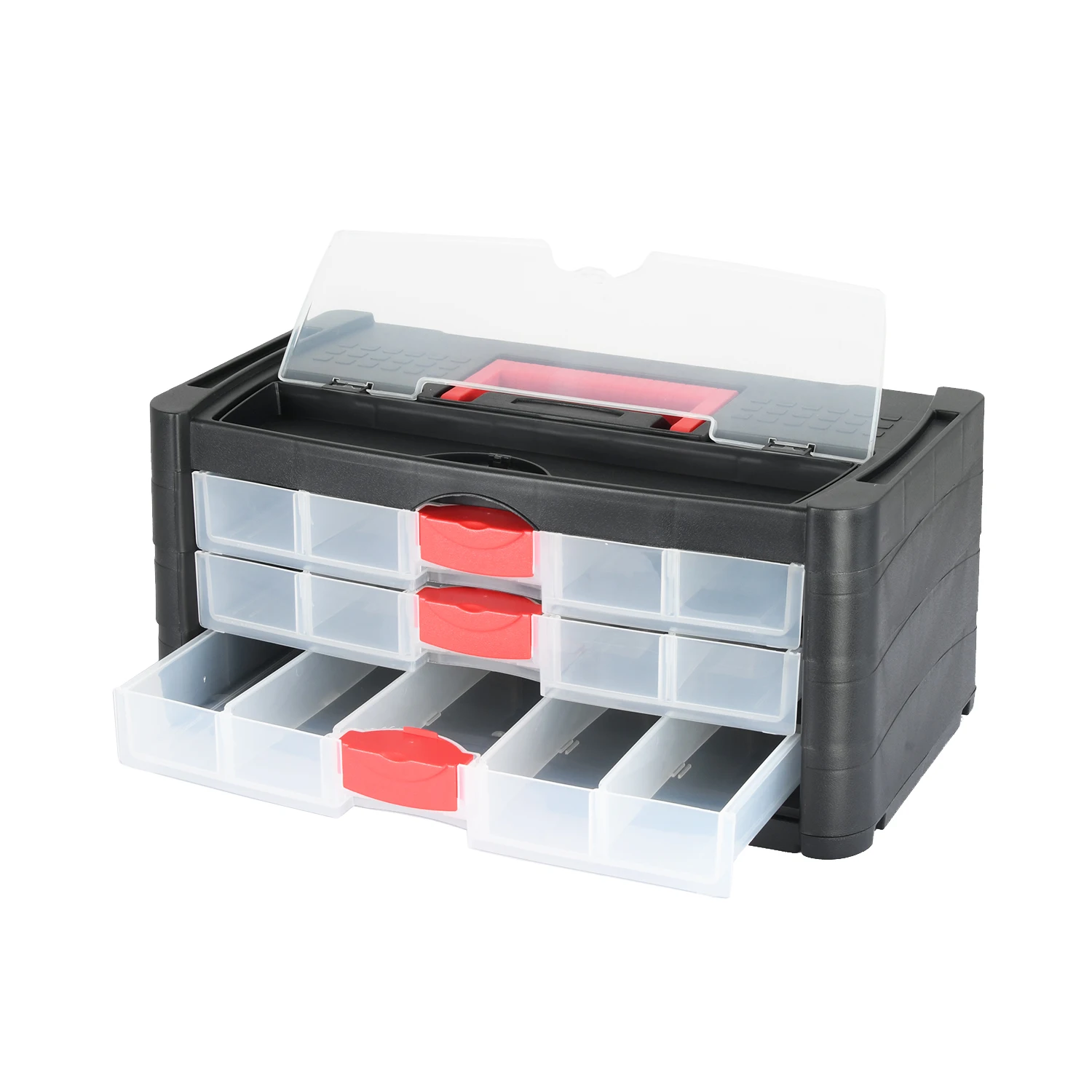 Vertak Multilayer Empty Tool Box Drawer Organizer 3 Layer Tool Box For ...