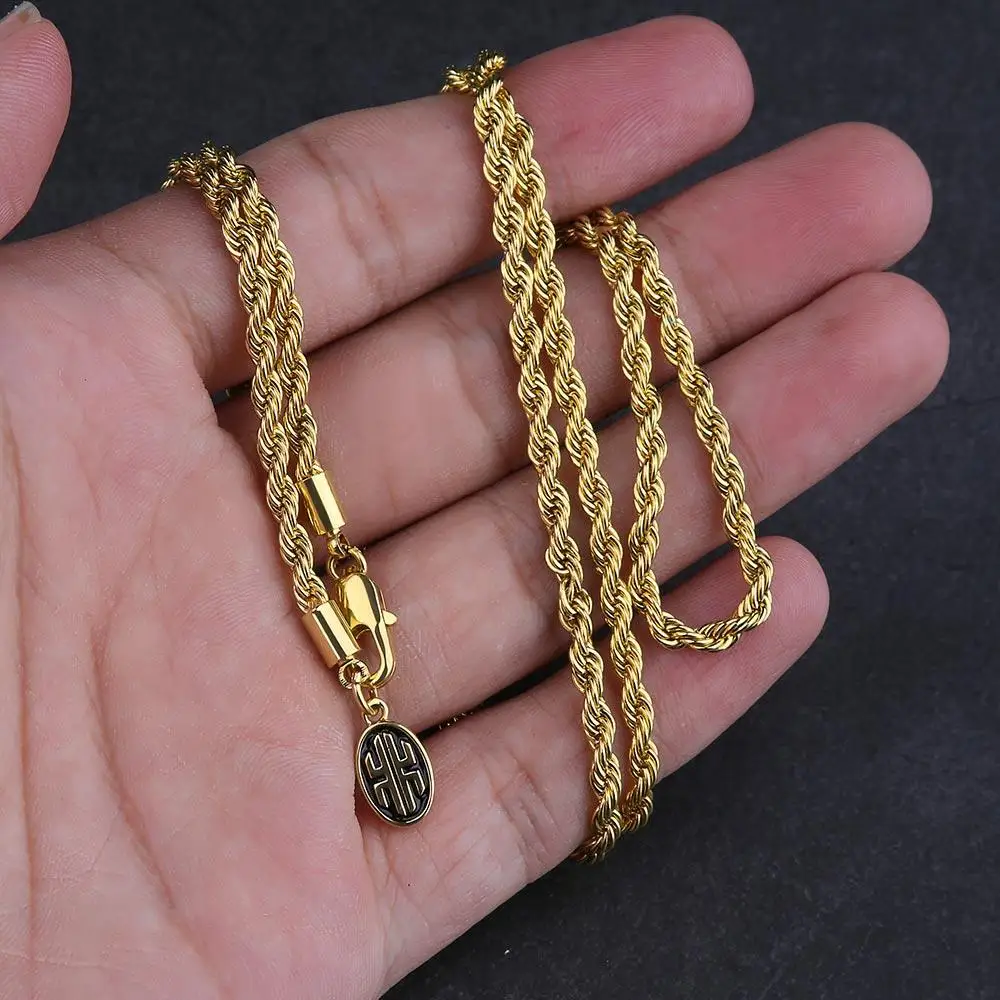 Shop KRKC&CO Hip Hop Jewelry Wholesale - 14K Gold Rope Chains