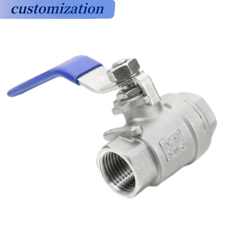 Plastic Two Piece Ball Valve Threaded Pvc 2 Piece Ball Valve With Steel ...