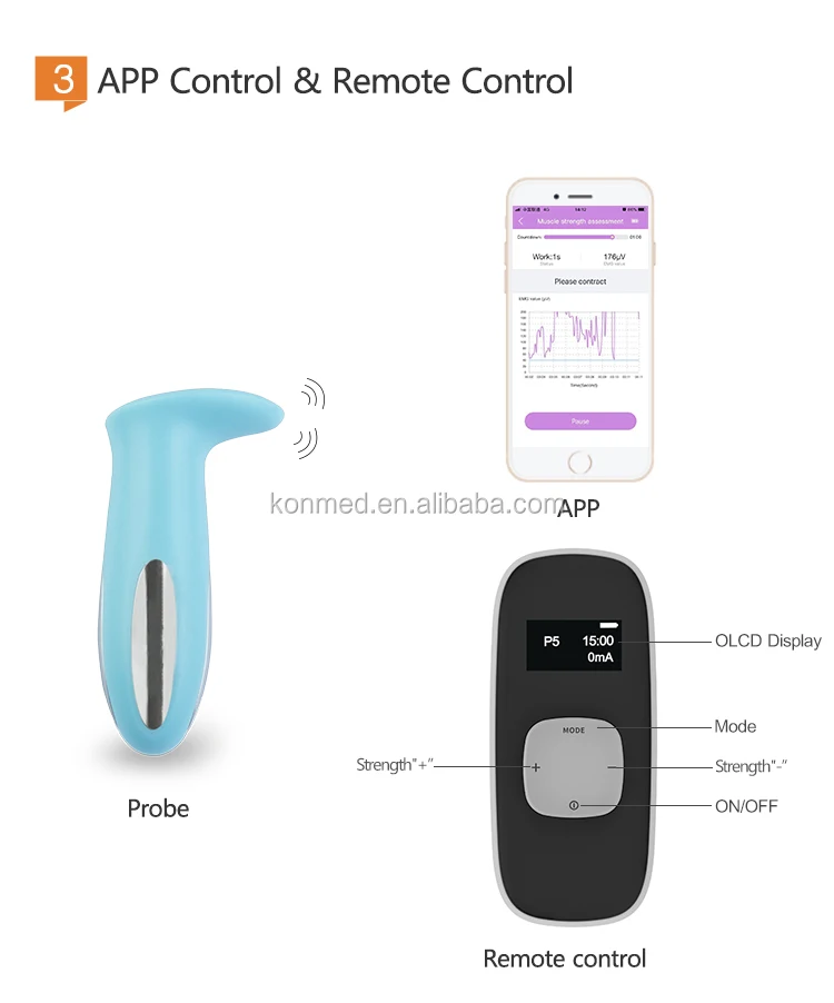 Pelvic Floor Strengthening Device With App Female Home Use Vaginal ...