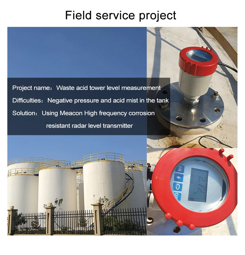 Silo Liquid Level Sensor Capacitive Radar Digital Water Level Indicator ...