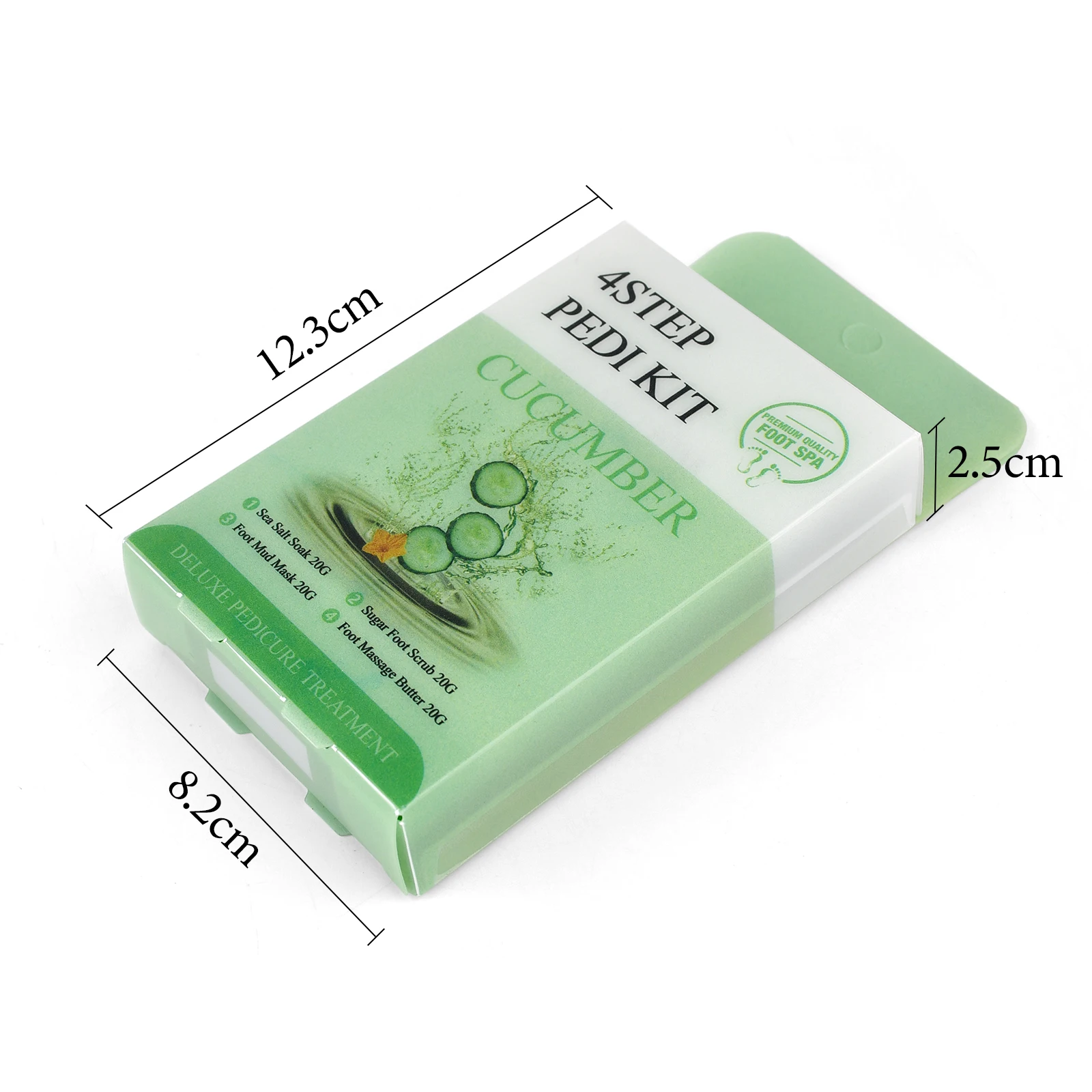 4 Step Pedicure Kit Foot Scrub Soak Herbal Spa Foot Peeling Skin Care ...