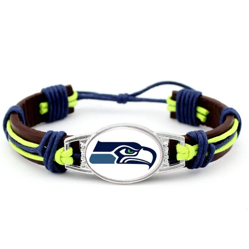 Wholesale 32 US NFL Bracelets - Unisex Adjustable Bangles
